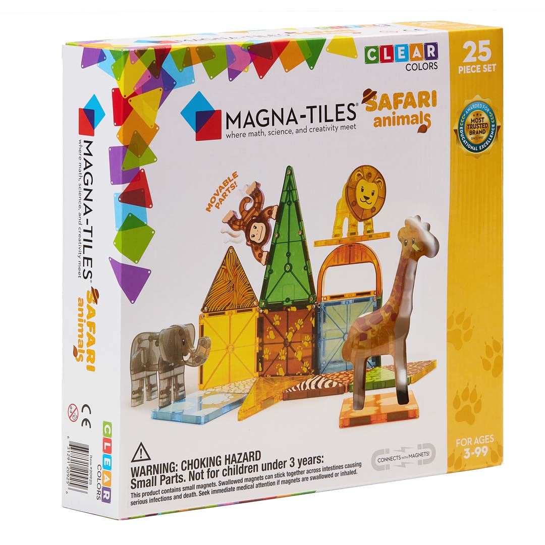 MAGNA TILES® SAFARI 25PC SET - Creative Magnetic Toy for Kids