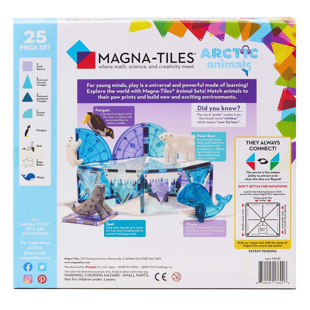 MAGNA TILES® ARTIC 25PC SET - Arctic Adventure Toy for Kids