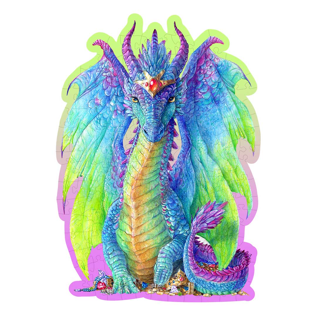 Wooden City Wooden Puzzle Magnificent Dragon 150 Pieces 502211 Wooden City Wooden Puzzle Magnificent Dragon 150 Pieces 502211