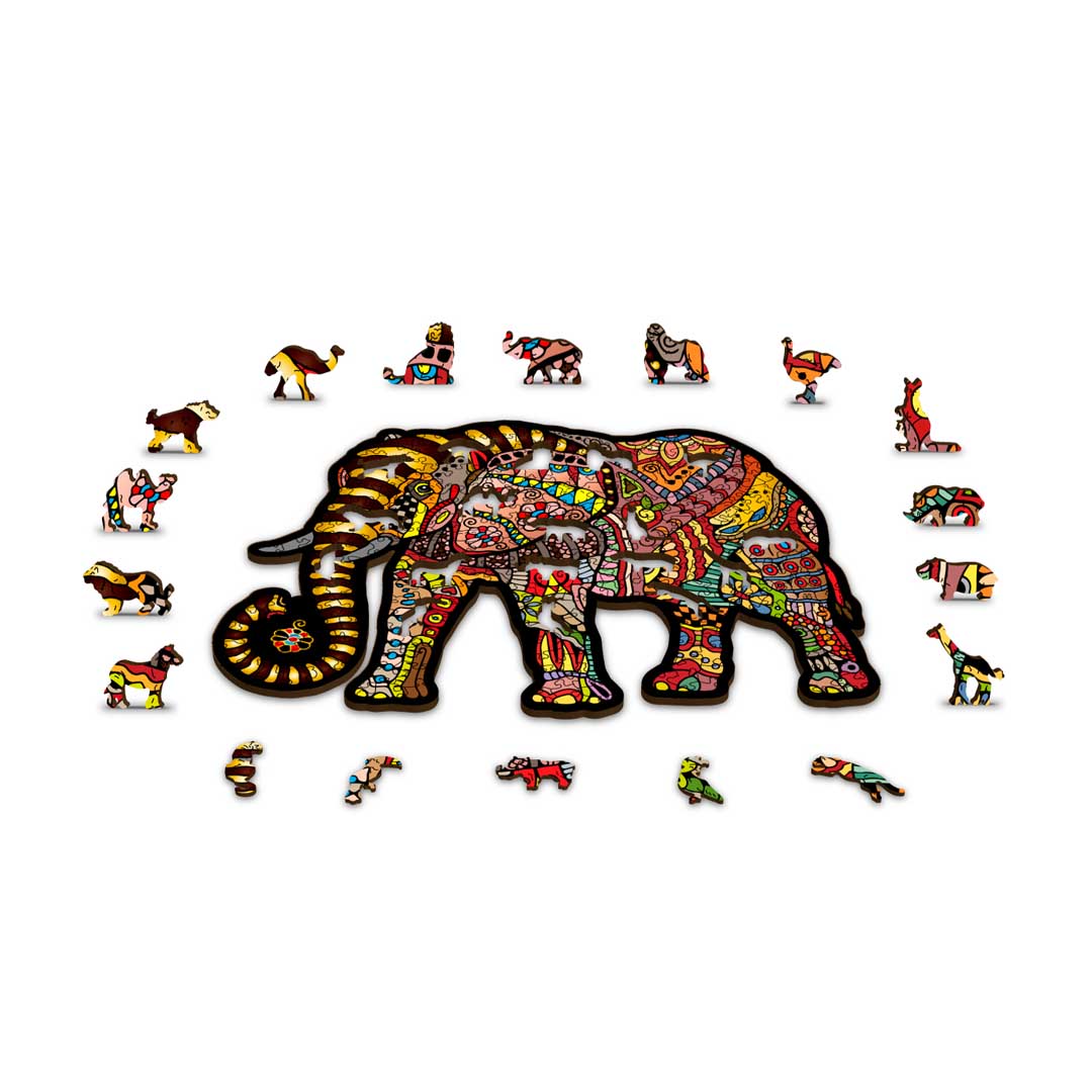 Wooden City Wooden Puzzle Magic Elephant 250 Pieces