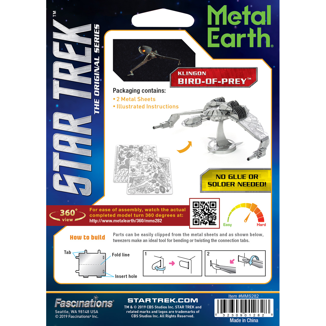 Metal Earth Star Trek Bird of Prey 3D Metal Model Kit