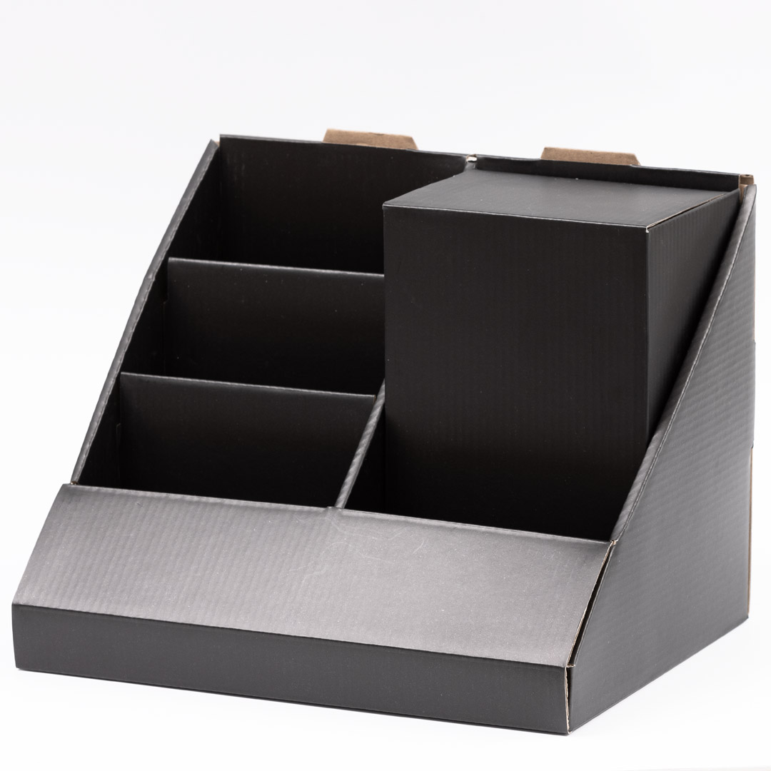 Metal Earth: POP Counter Display Four Pocket Black, no Logo (48er, leer)