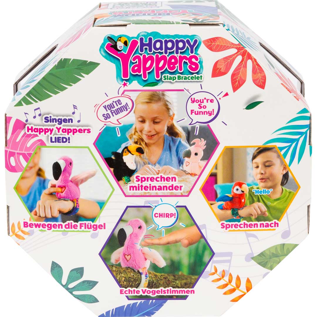 Happy Yappers Blue Parrot Interactive Plush Toy 506127 Happy Yappers Blue Parrot Interactive Plush Toy 506127